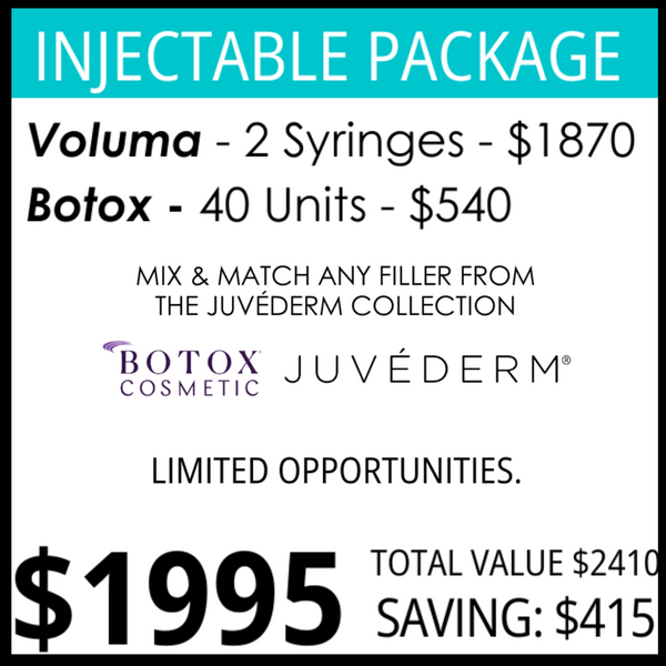 Injectable Package - Voluma and Botox – About Face Skin Care